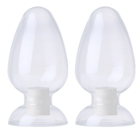 2 Pcs 125ml Glass Sample Bottles Conical Bottles Laboratory Display ...