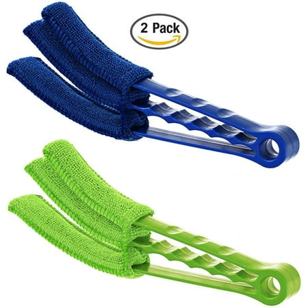 Microfiber Blind Duster, Set of 2 Cleaner Brush for Window Shutters ...