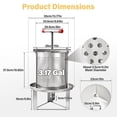 Mesh Beeswax Press Machine, Stainless Steel Honey Extractor, Manual ...
