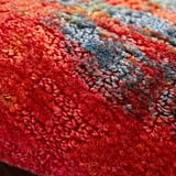 Mohawk Home Eroded Area Rug - Abstract Design - Teal & Orange - Walmart.com