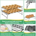 Cooling Rack Set of 2, 2-Tier Stackable Stainless Steel Wire Racks for ...