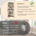 Bigleap 23" Rolling Garment Rack with Wheels, 360° Lockable Clothing ...