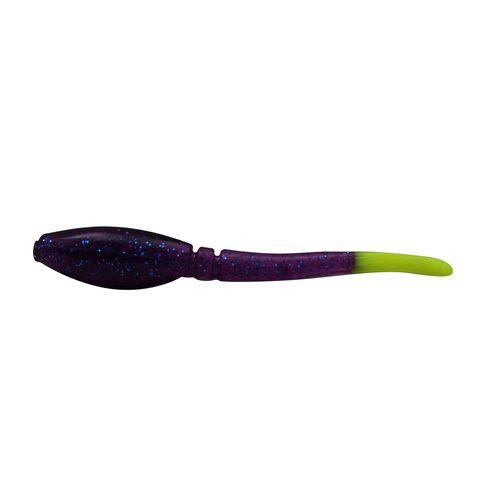 Norton Lures 7SEJ-80C Purple Blue Glitter/Chartreuse Soft Eel Fishing ...