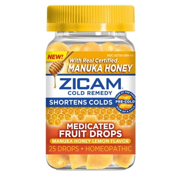 Zicam Zinc Cold Remedy Medicated Fruit Drops Ultimate Orange Flavor ...
