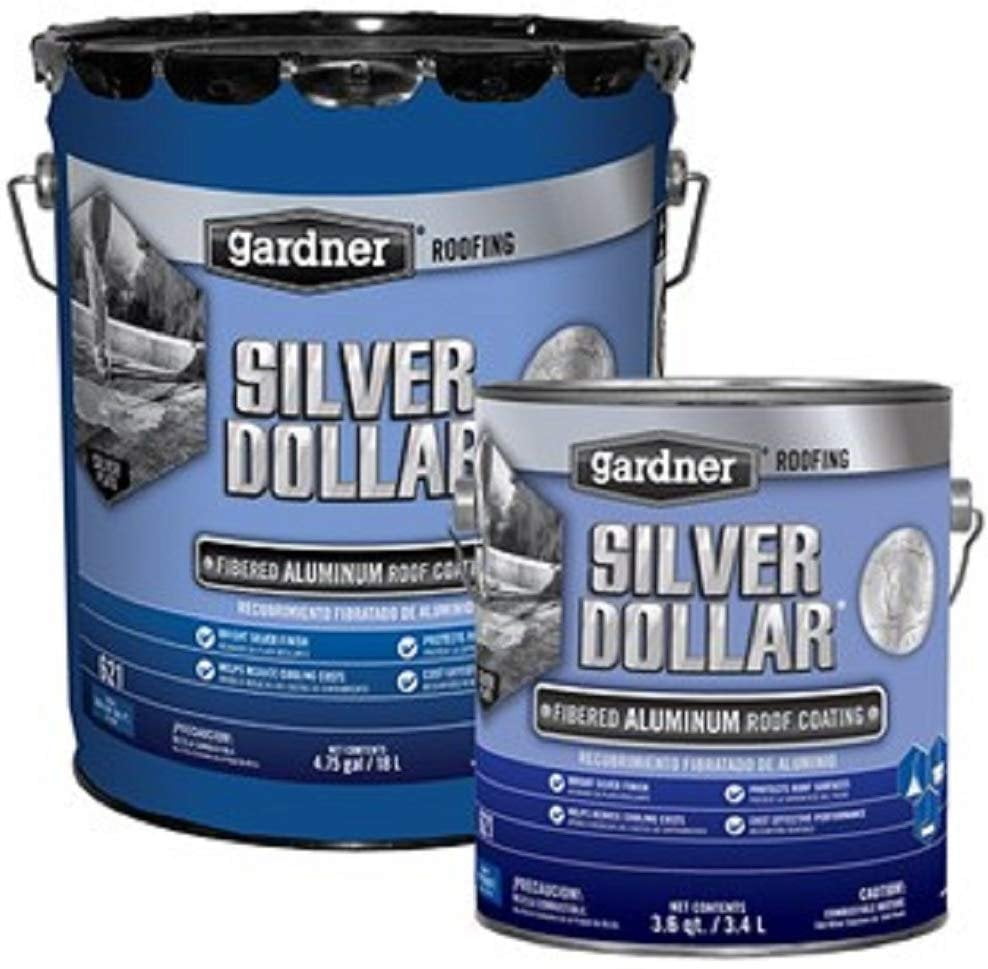 Silver Dollar 6215GA Aluminum Roof Coating - 5 Gallon - Walmart.com