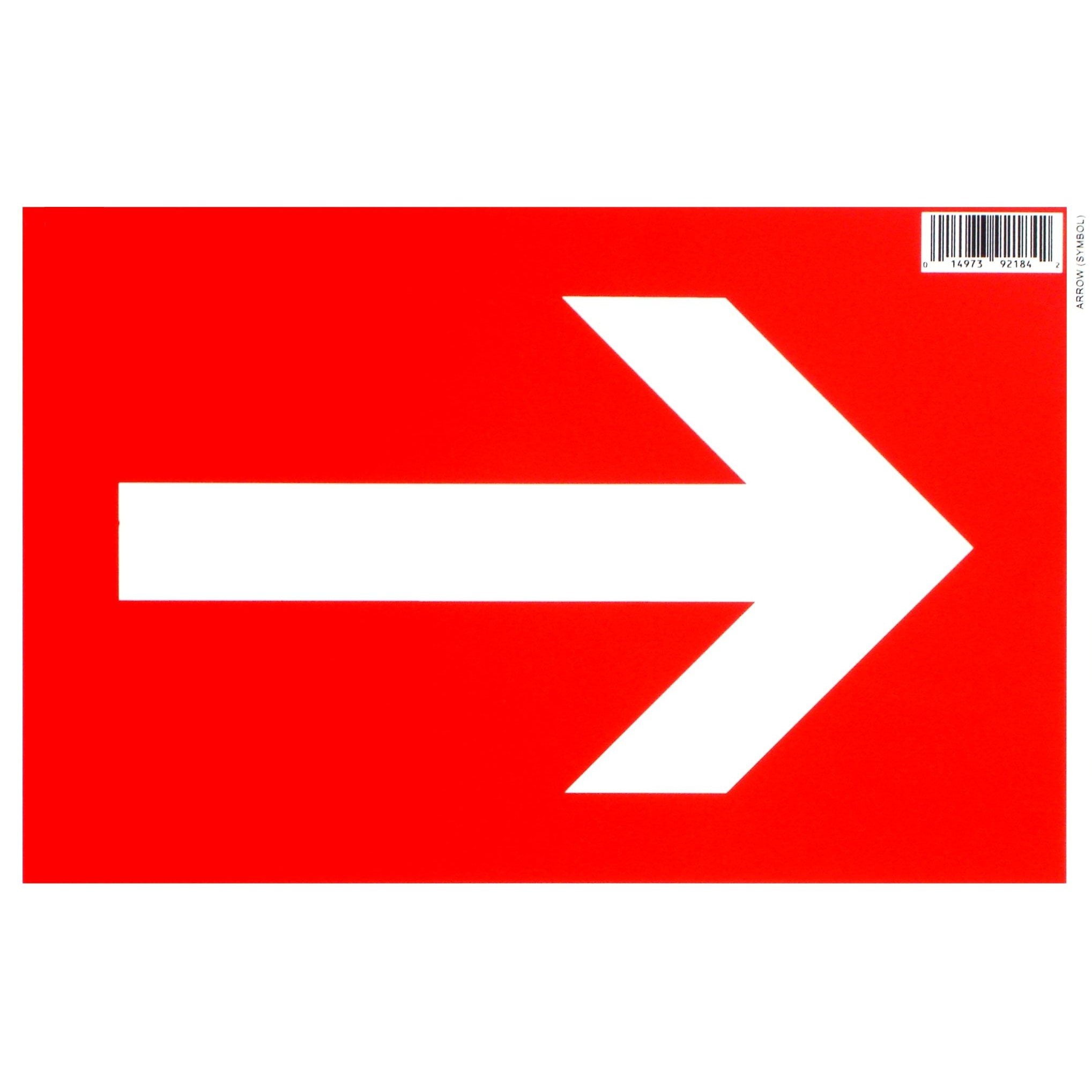 8" x 12" Styrene Plastic "Arrow" Signs - Walmart.com