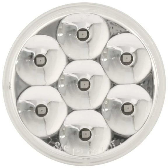 Grand General 78360 4" Round Double Faced Pearl 24 LED Amber/Red ...