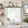 Kitchen Cafe Valance Curtain for Small Windows,Farmhouse Kitchen Baker ...