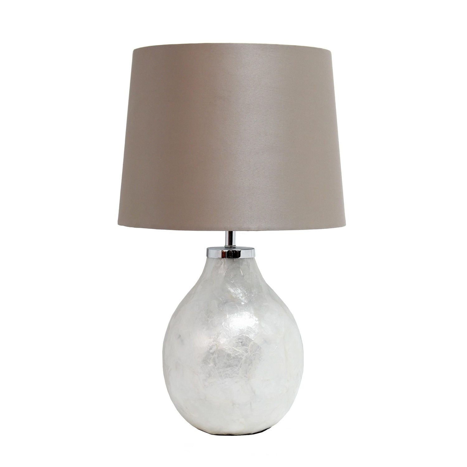 Click here for Simple Designs 1 Light Pearl Table Lamp With Fabri... prices
