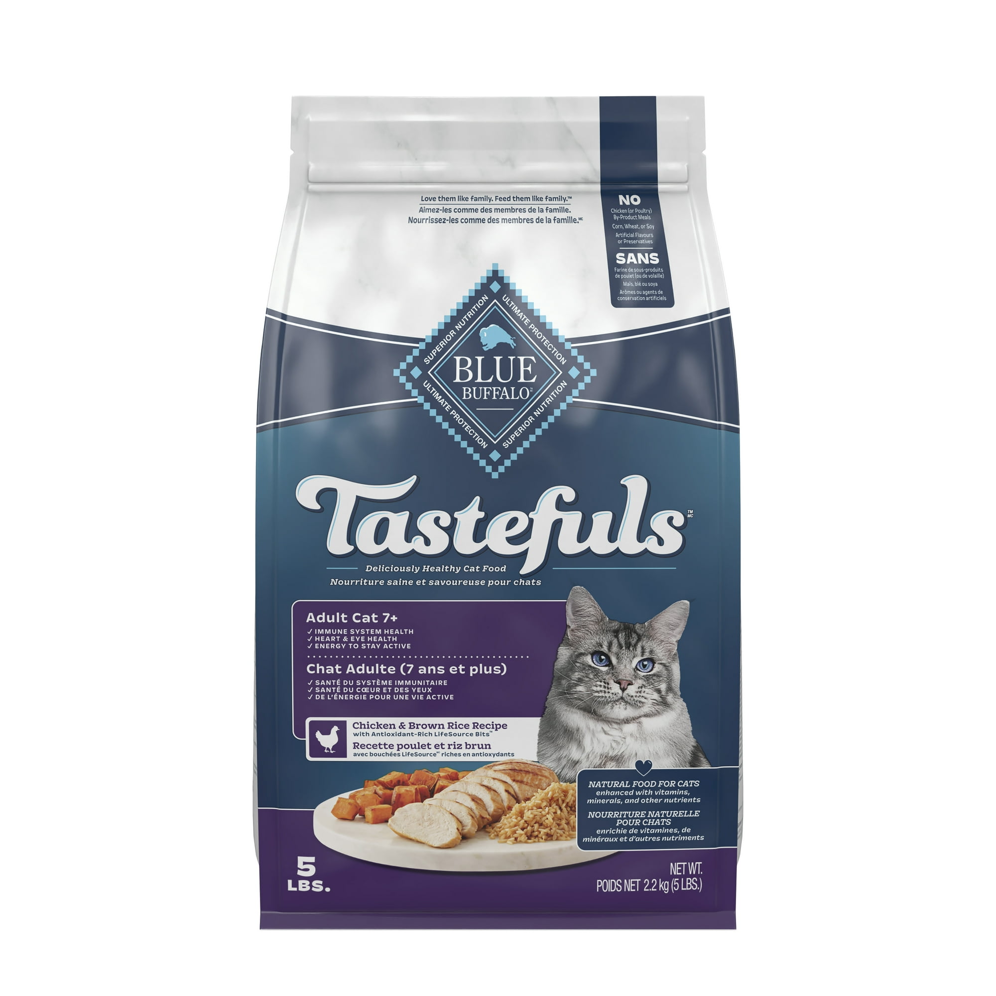 Click here for Blue Buffalo Tastefuls Dry Food  Adult Cat 7+  Chi... prices