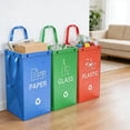 Pack Of 3 Washable Garbage Bins With Smooth Surfaces Quick Cleaning For ...