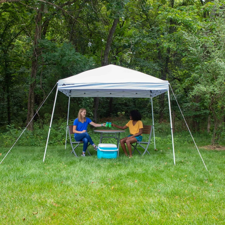 Ozark Trail 10' x 10' Simple Push Slant Leg Canopy (100 Sq Ozark Trail 10' x 10' Simple Push Slant Leg Canopy (100 Sq