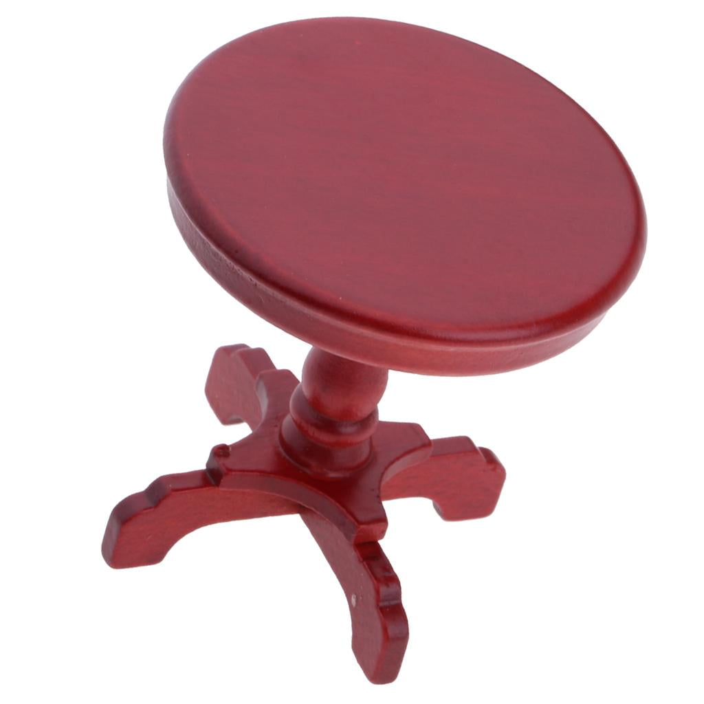 Traditional Mini Round Table Dollhouse Miniature Furniture Table Model ...