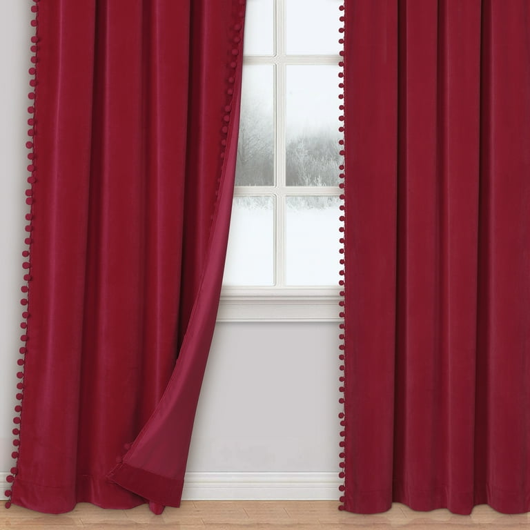 Dark Red Velvet Curtain