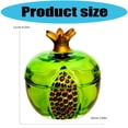 Clear Glass Pomegranate Shape Candy Container with Auspiciously ...