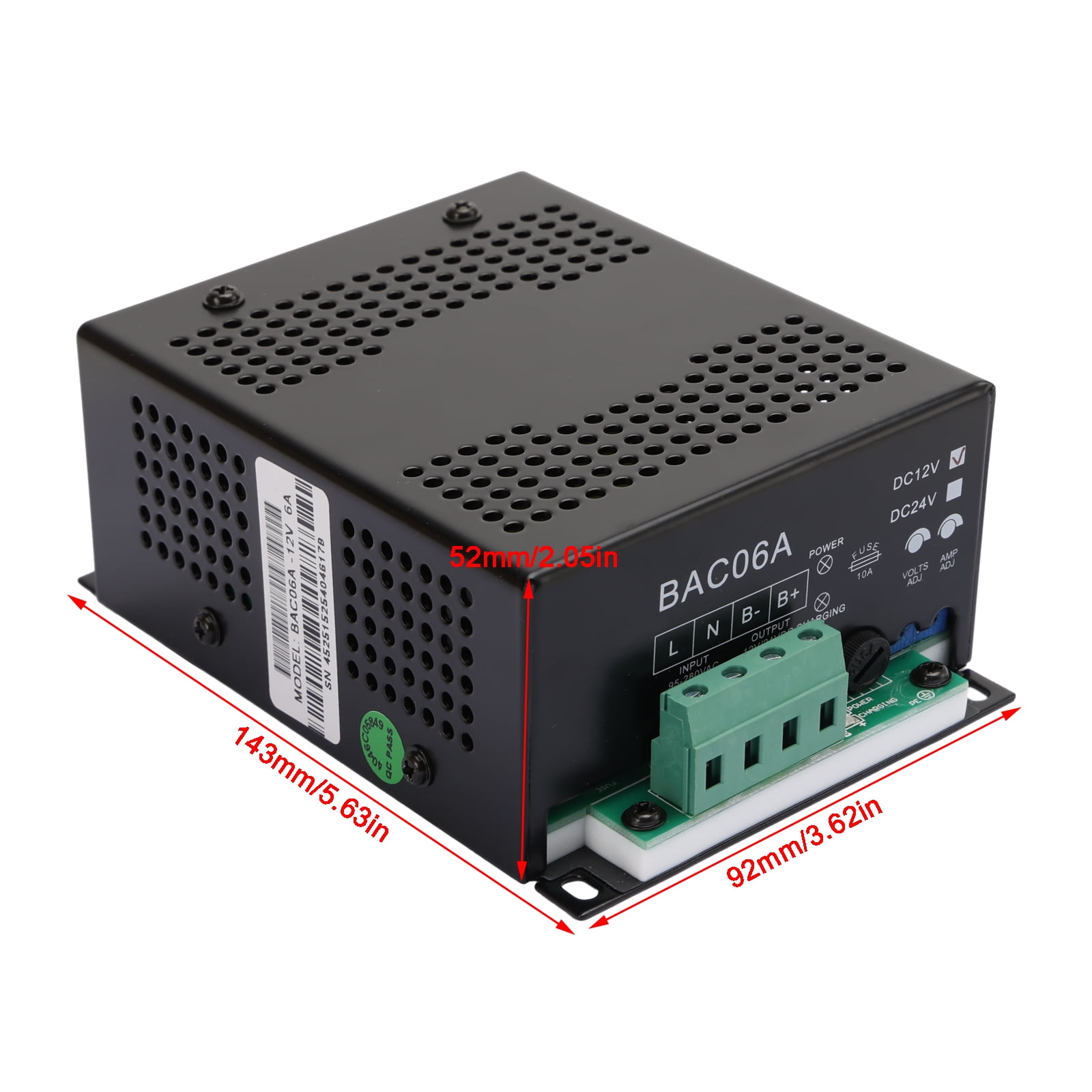Battery Charger BAC06A 12V Controller BAC06A-12V For Samartgen ...