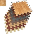Sorbus Wood Grain Floor Mats Foam Interlocking Mats Each Tile 1 Square ...
