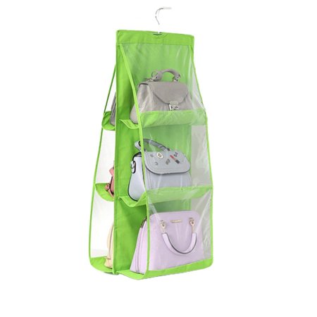 Foldable Hanging Storage Bag Dustproof Cover W/6 Pocket Double-sided ...