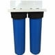 DUAL BIG BLUE WATER FILTERS HOUSING 4.5" X 20" 1"NPT - Walmart.com