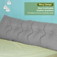 71in Wedge Pillow Triangle Headboard Pillow Soft Chenille Bed Wedge ...