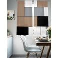 Brown Gray Color Block Sheer Curtains 2 Panels Set Geometric Minimalist ...