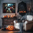 Handmade Creepy Clown & Scary Nun Canvas – Horror Halloween Wall Art ...