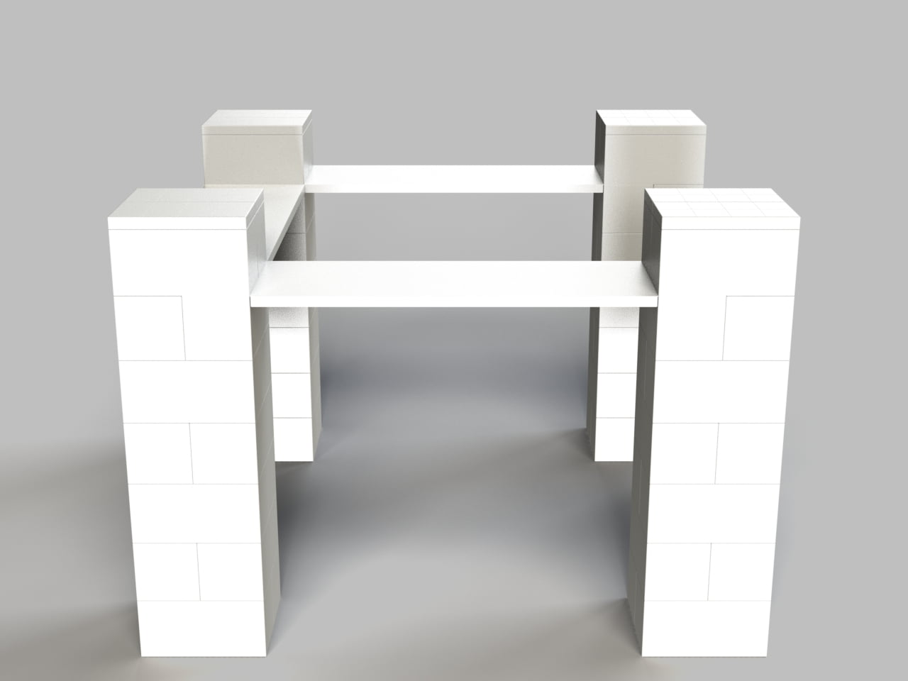 EverBlock 3 Sided Catering Station Kit | 5’ x 5’ x 3’ 7” | Risers ...