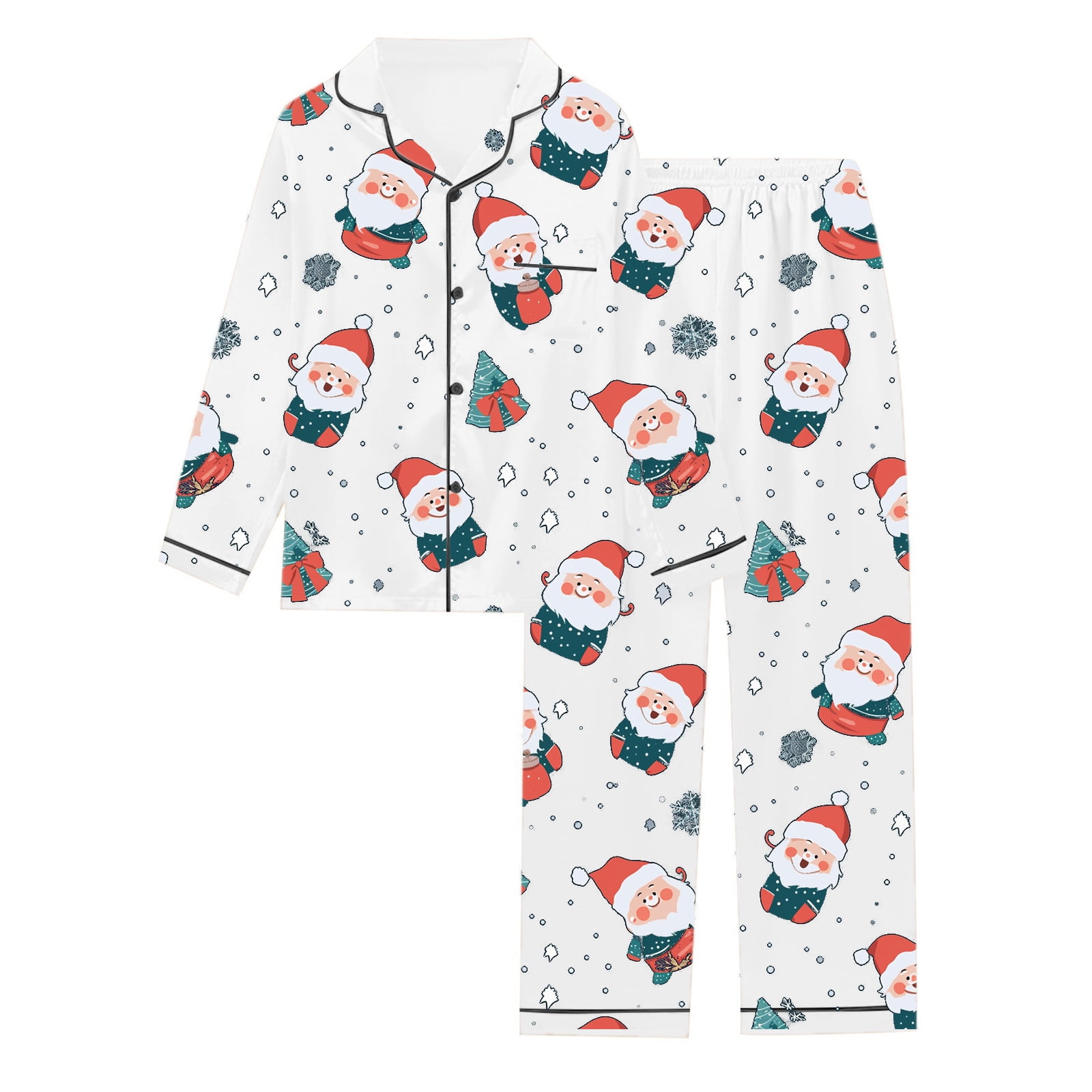 Click here for Gdreda Christmas Pajamas Cute Santa Claus Printed... prices
