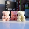 2Pack 3D Rose Bear Silicone Molds Candle Making Molds Mother's Day ...
