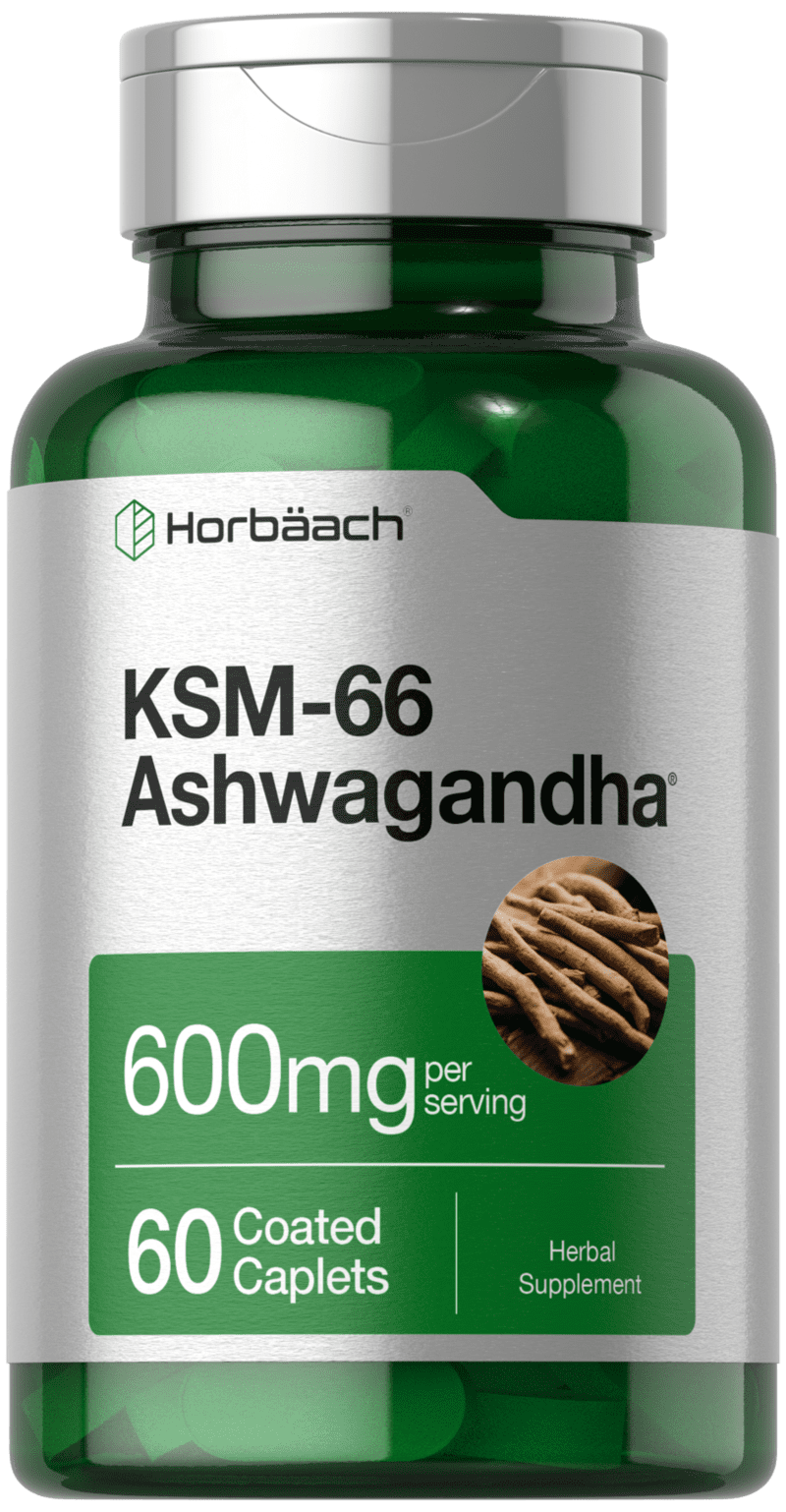 KSM-66 Ashwagandha 600mg | 60 Caplets | Vegan Supplement | by Horbaach - Walmart.com