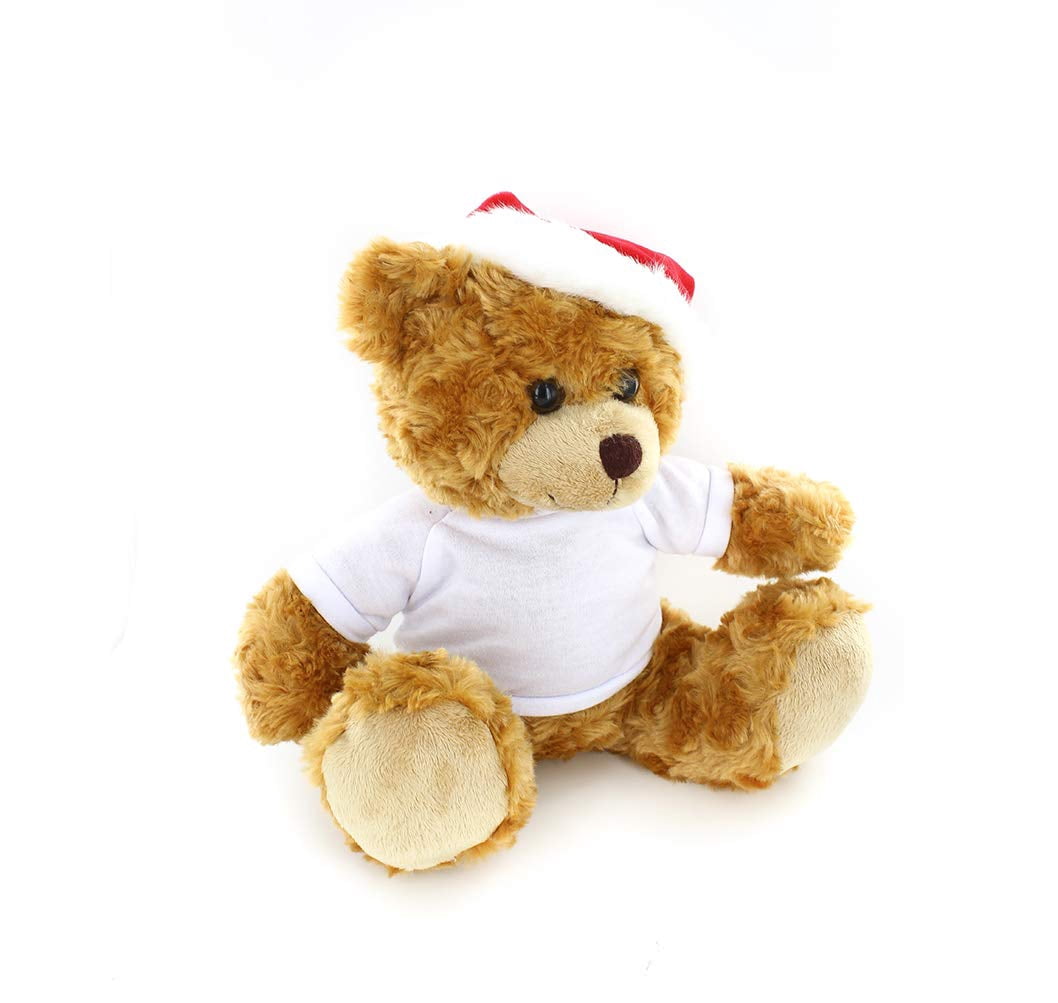 Plushland Customize Adorable Xmas Soft and Hairy Santa Teddy Bear ...