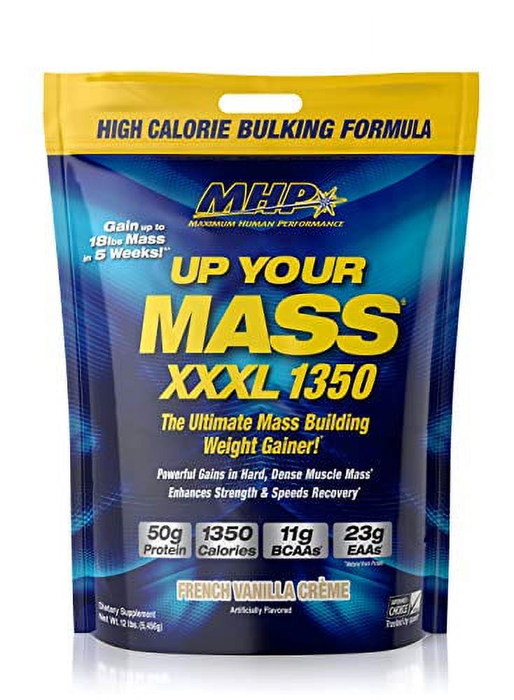 Maximum Human Performance MHP UYM XXXL 1350 Mass Building Weight Gainer ...