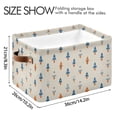 2-Pack Square Closet Organizers with Handles Open Basket Bins Simple ...