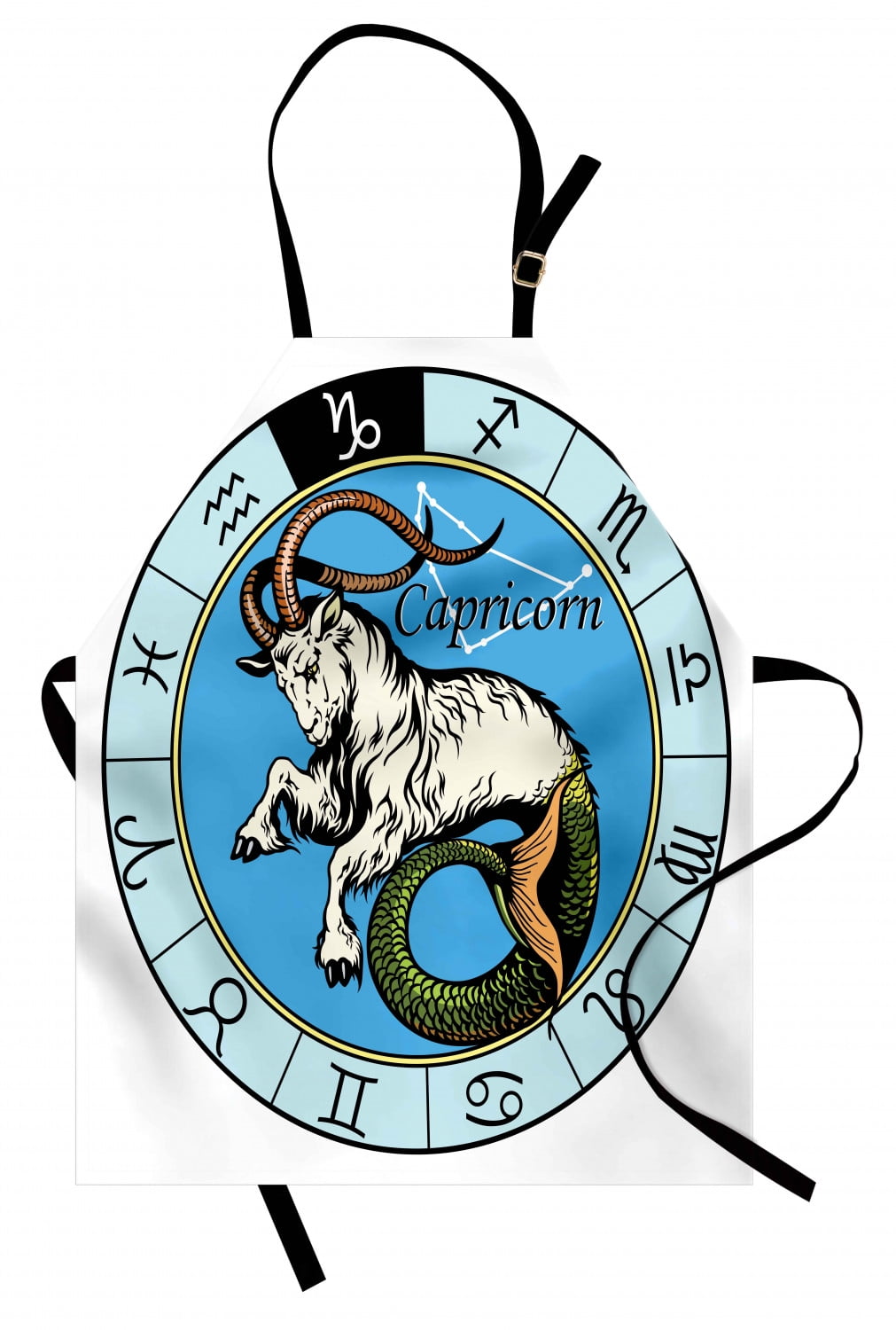 Astrology Apron Ancient Illustration of Capricorn Icon with Signs ...