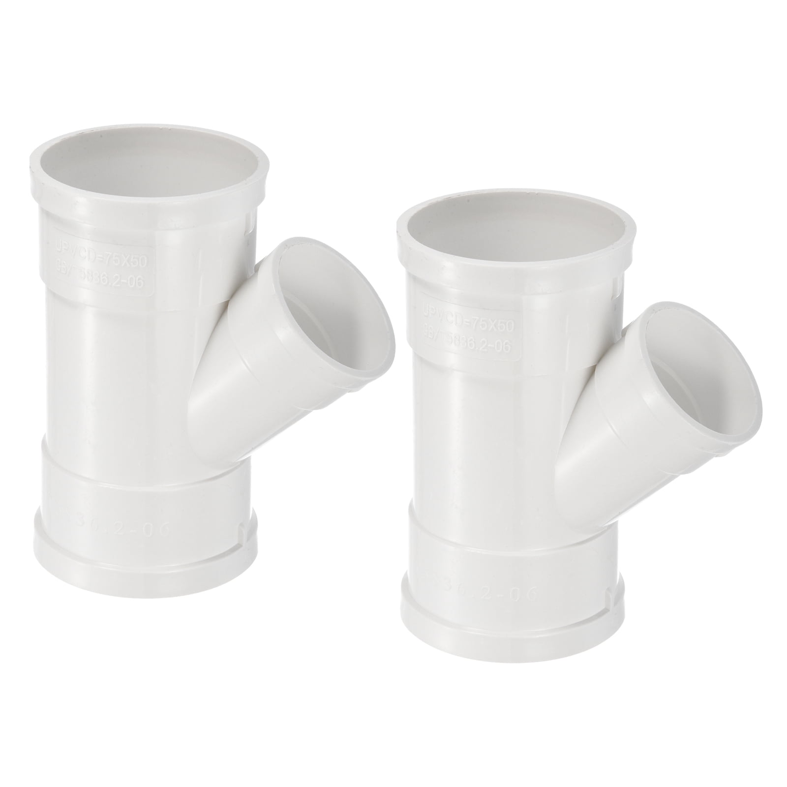 Uxcell Duct Hose Connector 3 Way Wye Pipe Splitter, 3 Inch to 2 Inch ...