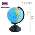 Exerz 8.1 inch Educational World Globe - Political Map Swivel Rotating ... Exerz 8.1 inch Educational World Globe - Political Map Swivel Rotating ...