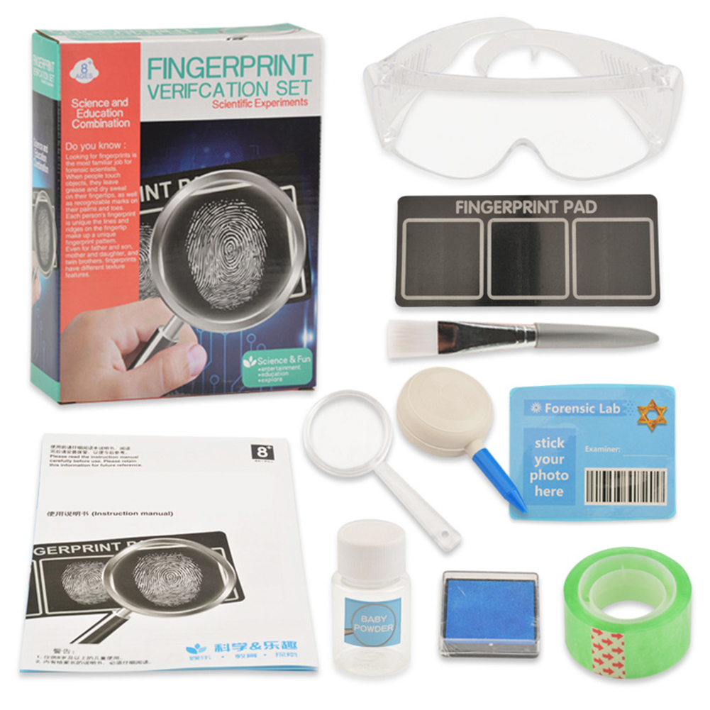 Gprince Student Stem Fingerprint Science Experiment Set Diy Manual ...
