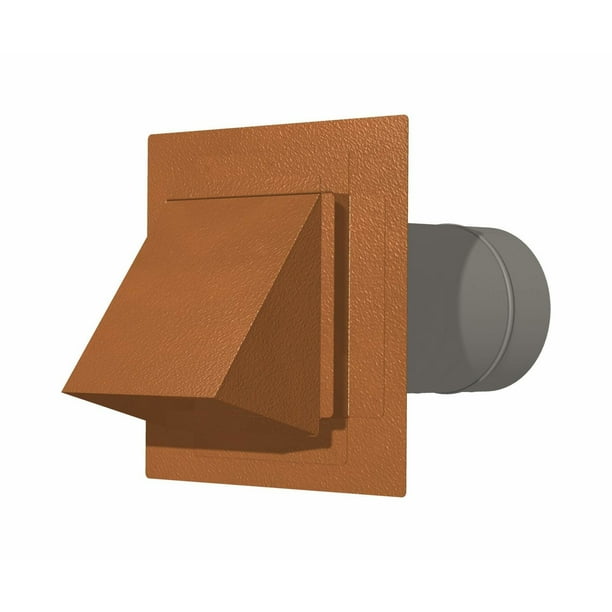 Hammered Copper Dryer Vent / Exhaust Vent 4" - 12" Duct Size: 8", Mount ...