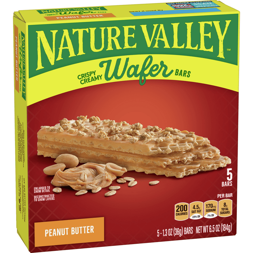 Nature Valley Crispy Creamy Wafer Bar Peanut Butter 5 Ct 6 5 Oz