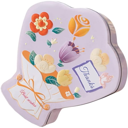 Flower Petal Snacks Box Tinplate Gift Boxes Candy Boxes Flower Shaped ...