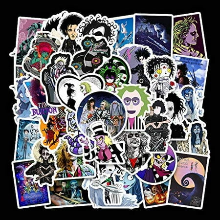 Tim Burton Stickers | 50 PCS | Vinyl Waterproof Stickers for Adults ...
