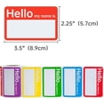 L LIKED 500 Stickers - 3.5" x 2.25"Colors Plain Name tag Labels with ...