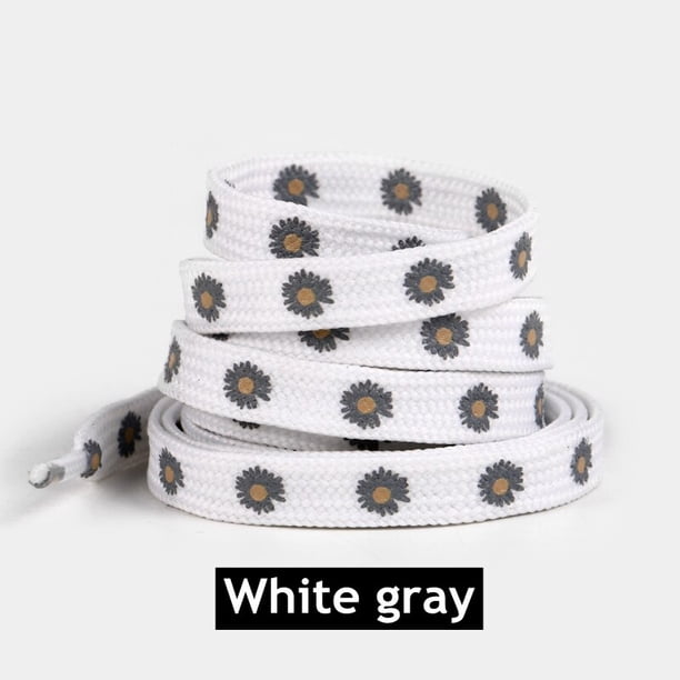 Nouveaux lacets Sakura plats petites marguerites lacets de chaussures ...