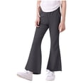 AGKIZG Solid Color Sports Flare Pants for Girls 5 To 15 Years Old Big ...