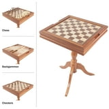 3-in-1 Reversible Game Table with Chess and Backgammon Set - Walmart.com