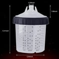Disposable Paint Sprayer Gun Cup 20 Ounce(600ML) Kit with 10 Cups and ...
