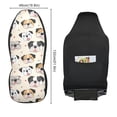 Cartoon Dog Love Pattern Car Seat Covers Front Seats Universal Fit for ...