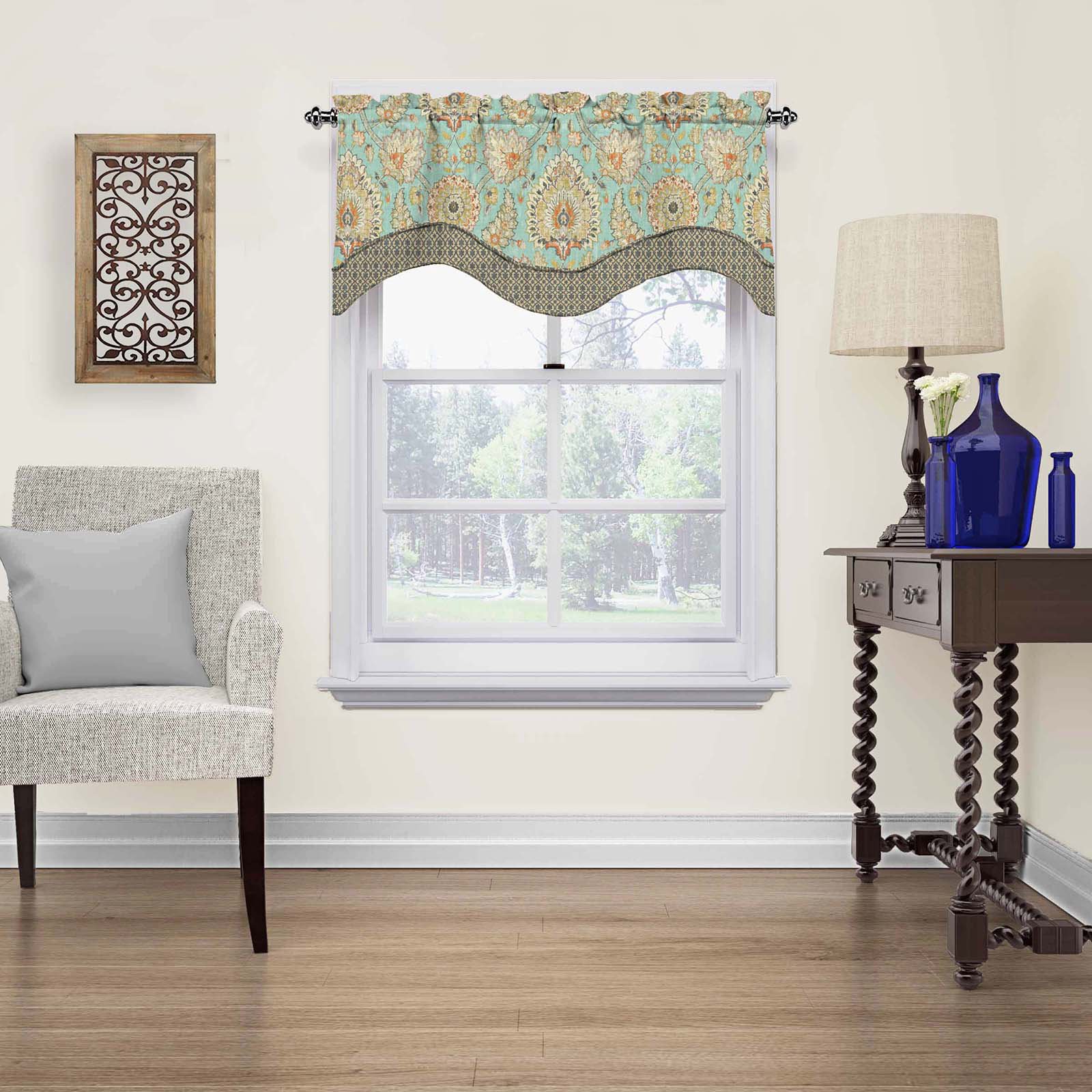 WAVERLY Valances For Windows Clifton Hall 52 X 18 Short Curtain