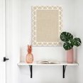 Art Frame Canvas Wall Art for Living Room, Geometric White Morocco ...