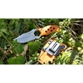 Camillus Comb 7.25" Fixed Drop-Point 3.5" Blade Knife with Sharpeners ...